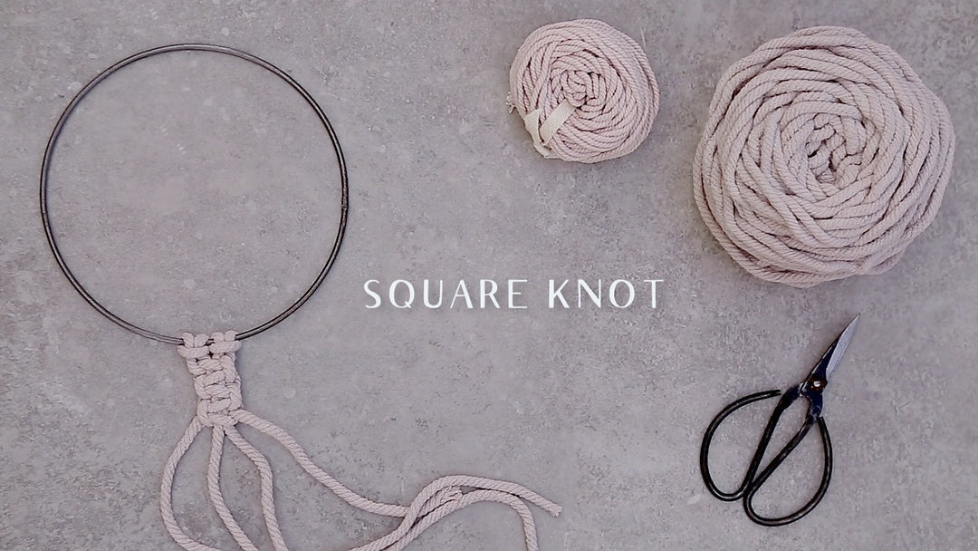 Macramé Video Tutorial. Square Knot – n°74 E-Shop